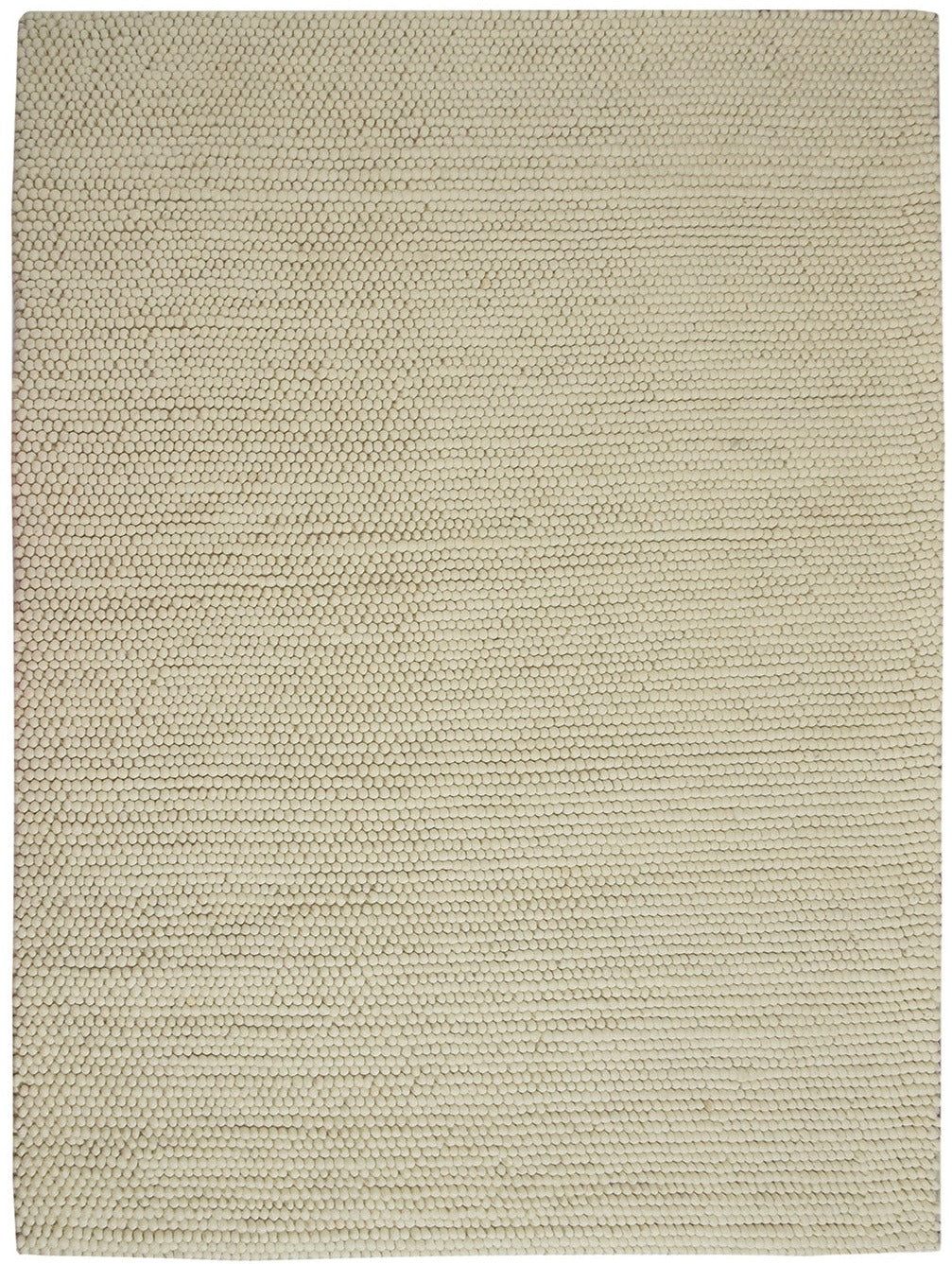 Ivory Bobble Wool Rug – Loom London